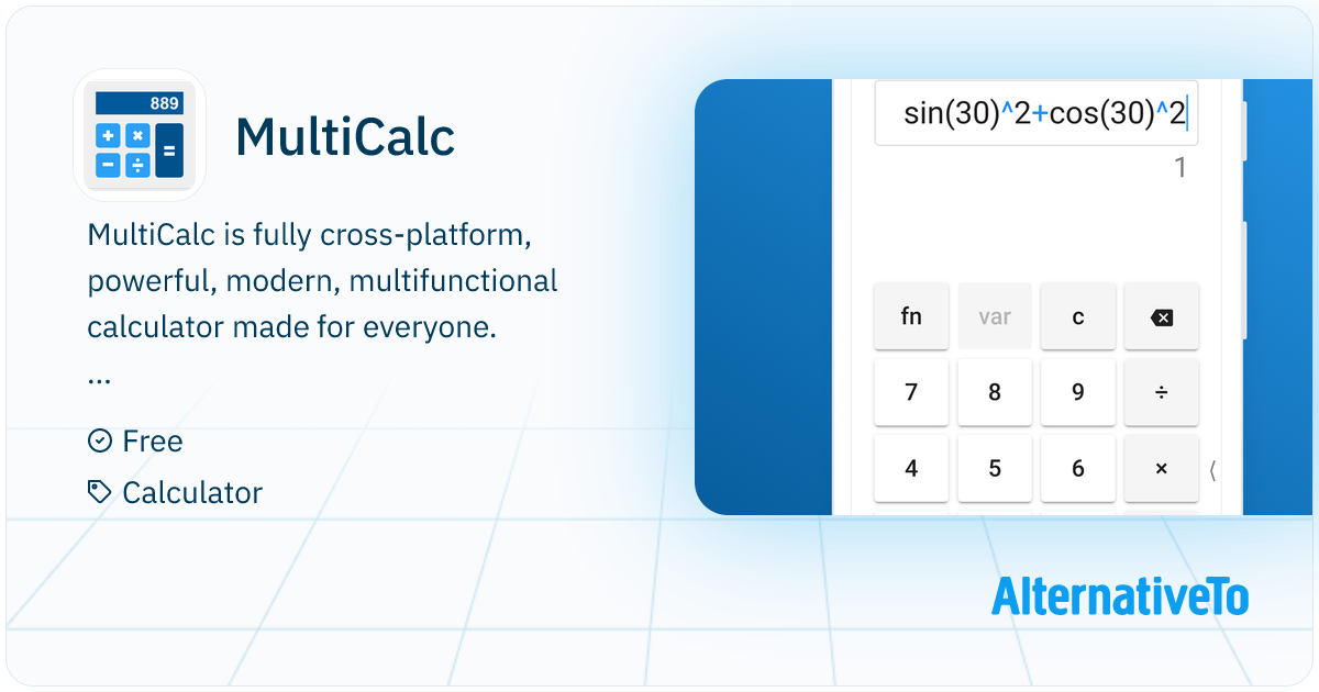MultiCalc: A powerful, modern, multifunctional calculator made for ...