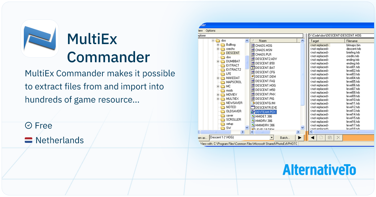 MultiEx Commander: Extract files from and import into hundreds of game ...