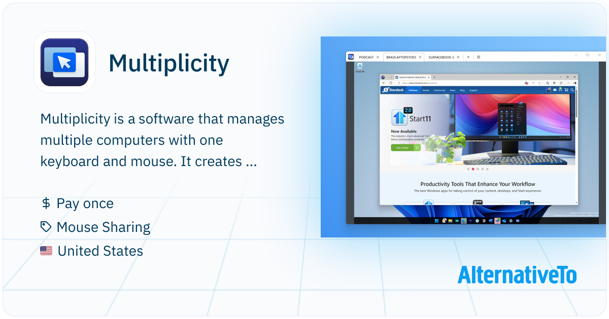 Multiplicity: Control multiple PCs with one keyboard and mouse ...