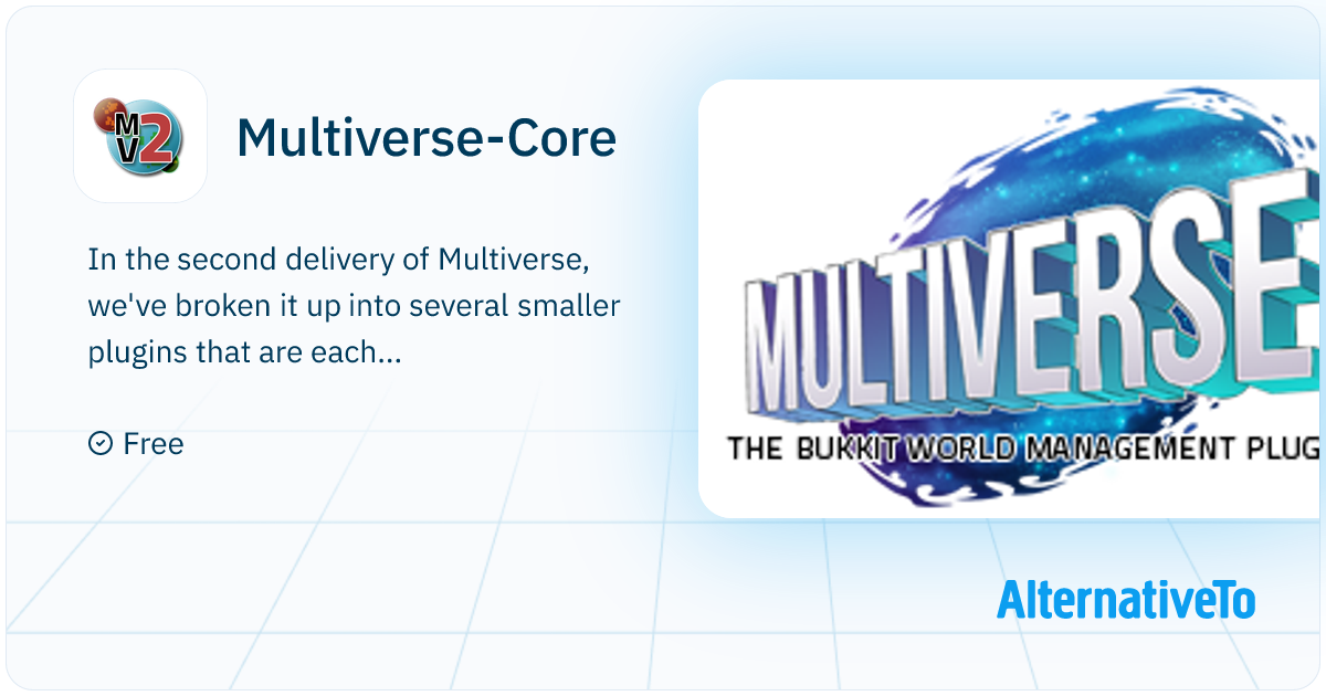 Multiverse-Core: The Bukkit World Management Plugin. | AlternativeTo