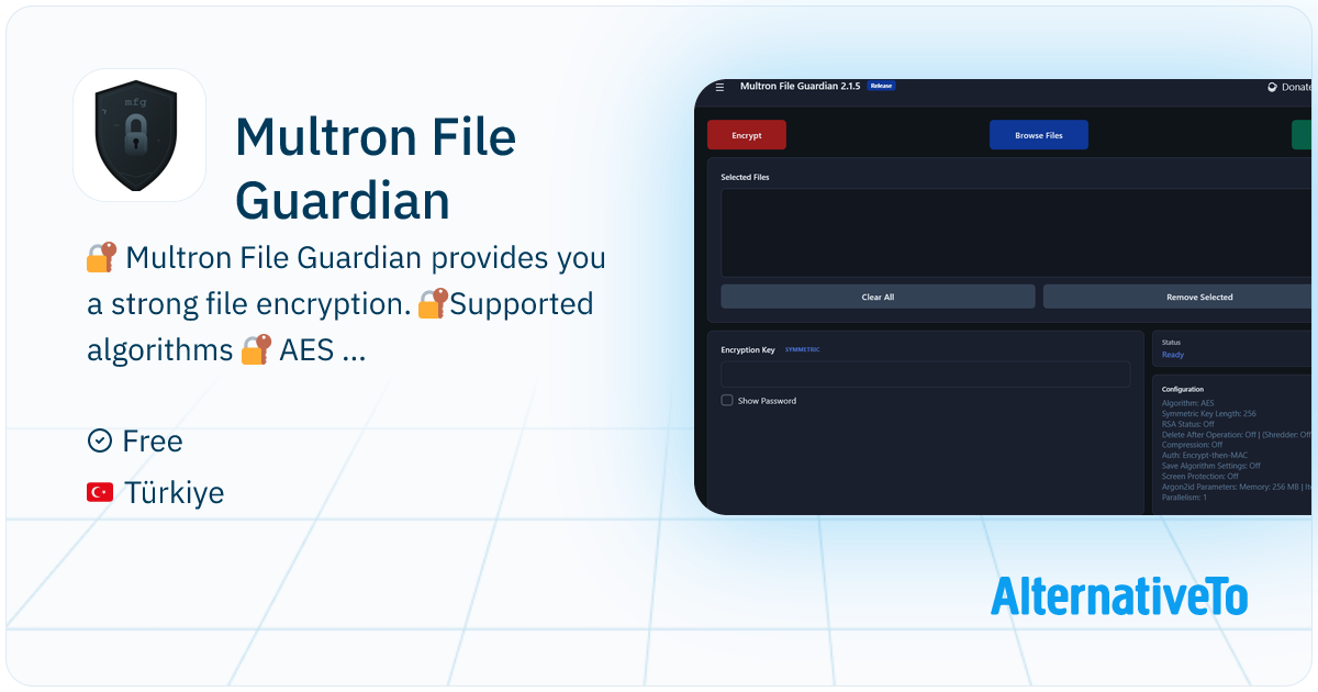 Multron File Guardian: - A File Encrypter/Decrypter With Many ...