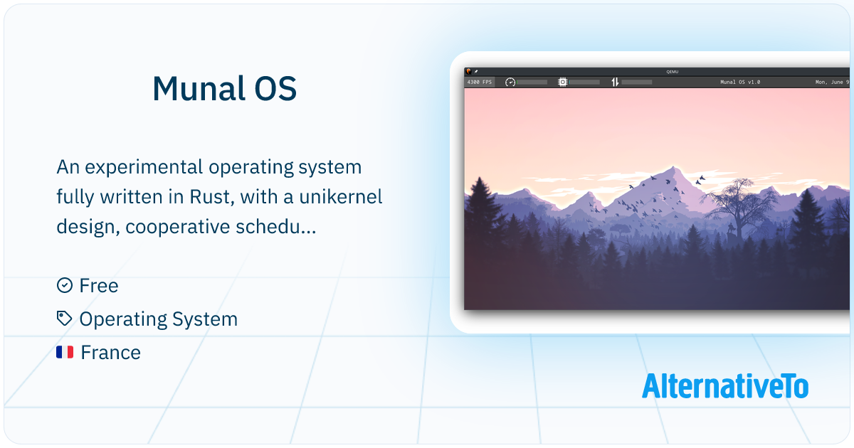 Munal OS: An experimental operating system fully written in Rust, with ...