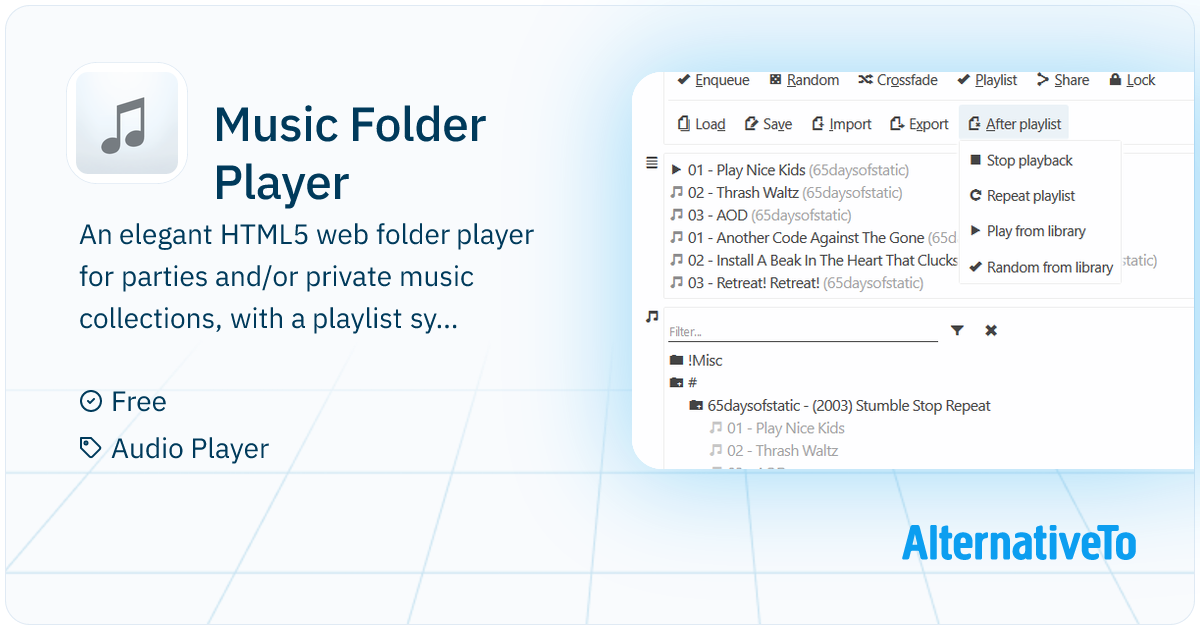 Music Folder Player: An elegant HTML5 web folder player for parties and ...