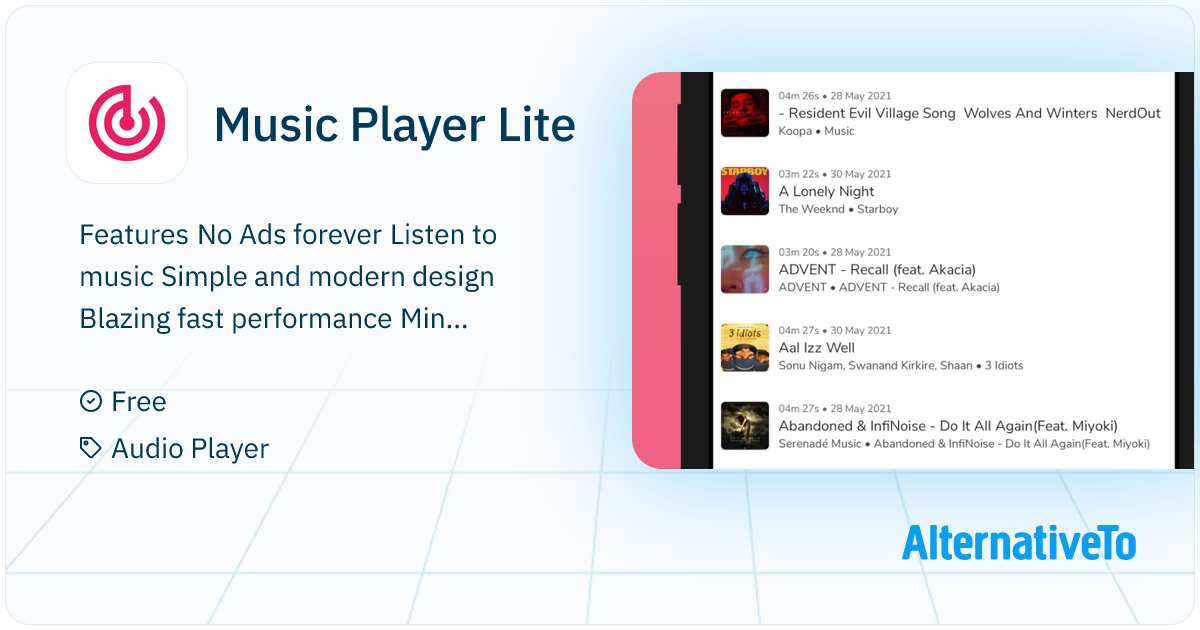 Music Player Lite: An elegant and lightweight music player for android ...