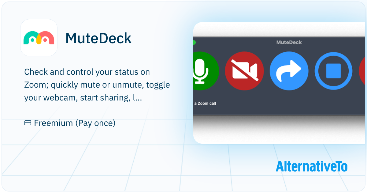 MuteDeck: Check and control your status on Zoom; quickly mute or unmute ...