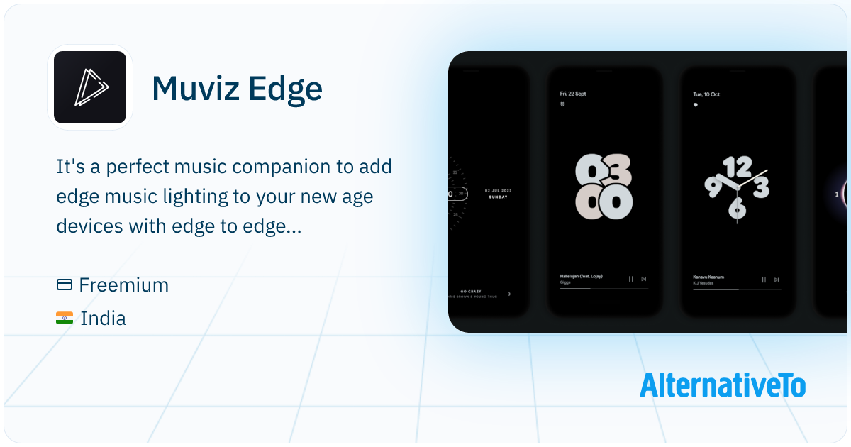 Muviz Edge: First of its kind app that displays a Live Music Visualizer ...