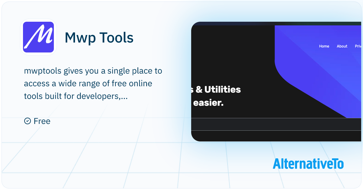 Mwp Tools: Mwptools is an all-in-one collection of free online tools ...