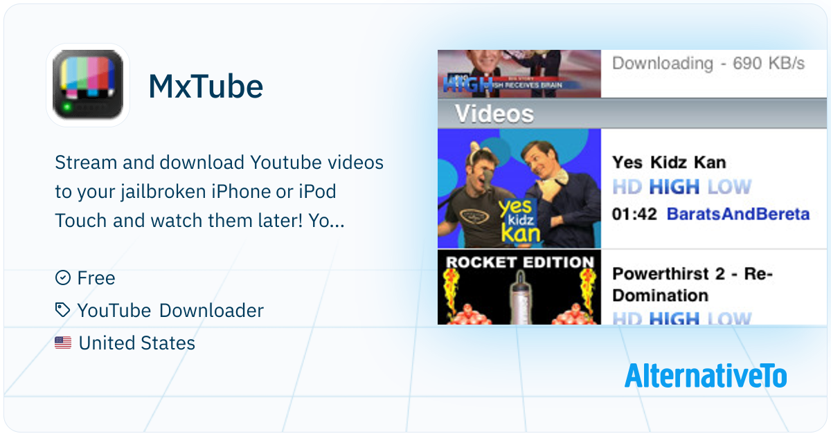 MxTube: Stream and download Youtube videos to your | AlternativeTo