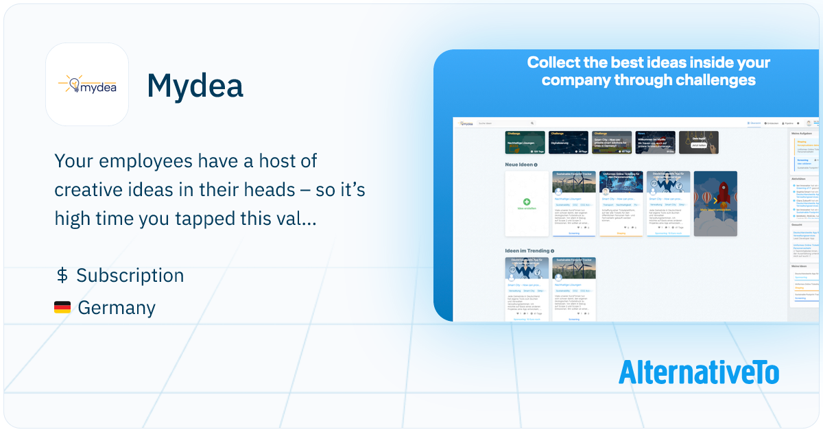 Mydea: Our innovation management software allows all employees to ...