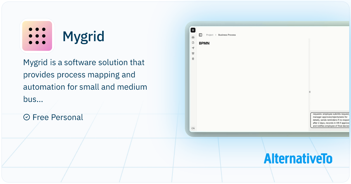 Mygrid: Making business process mapping easy with AI | AlternativeTo