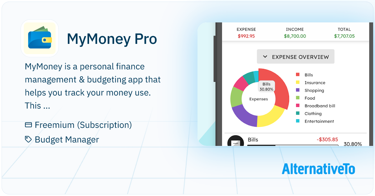 MyMoney Pro: MyMoney is a personal finance management & budgeting app ...