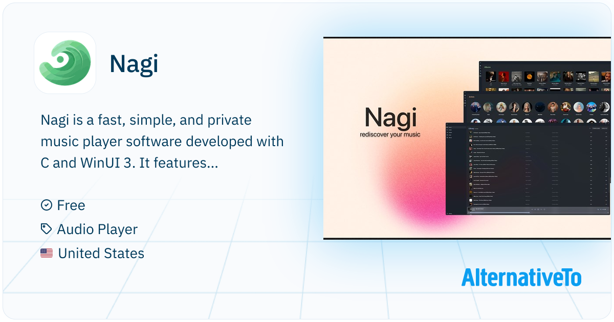 Nagi: Fast, privacy-focused audio player with dynamic theming ...