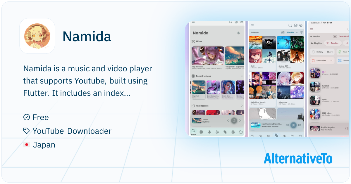 Namida: Music and video player with YouTube, offline mode, tagging ...