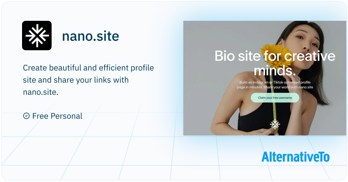 nano.site: Create beautiful and efficient profile site and | AlternativeTo
