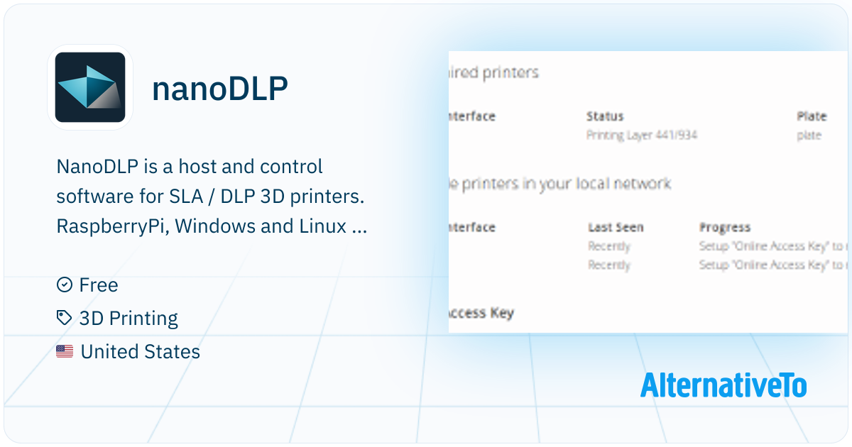 nanoDLP: NanoDLP is a host and control software for SLA / DLP 3D ...