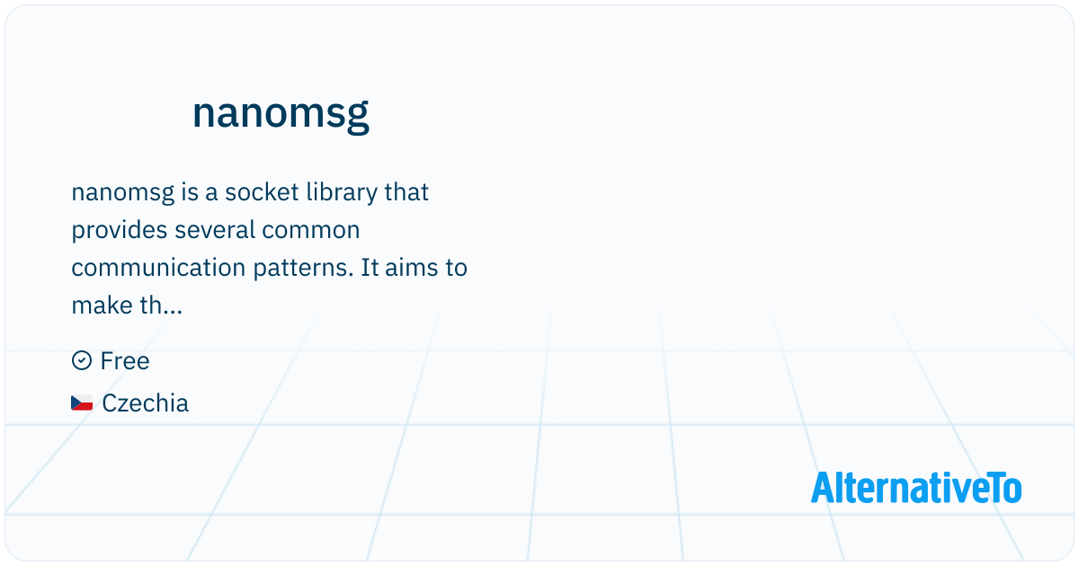 nanomsg: Socket library that provides several common communication ...
