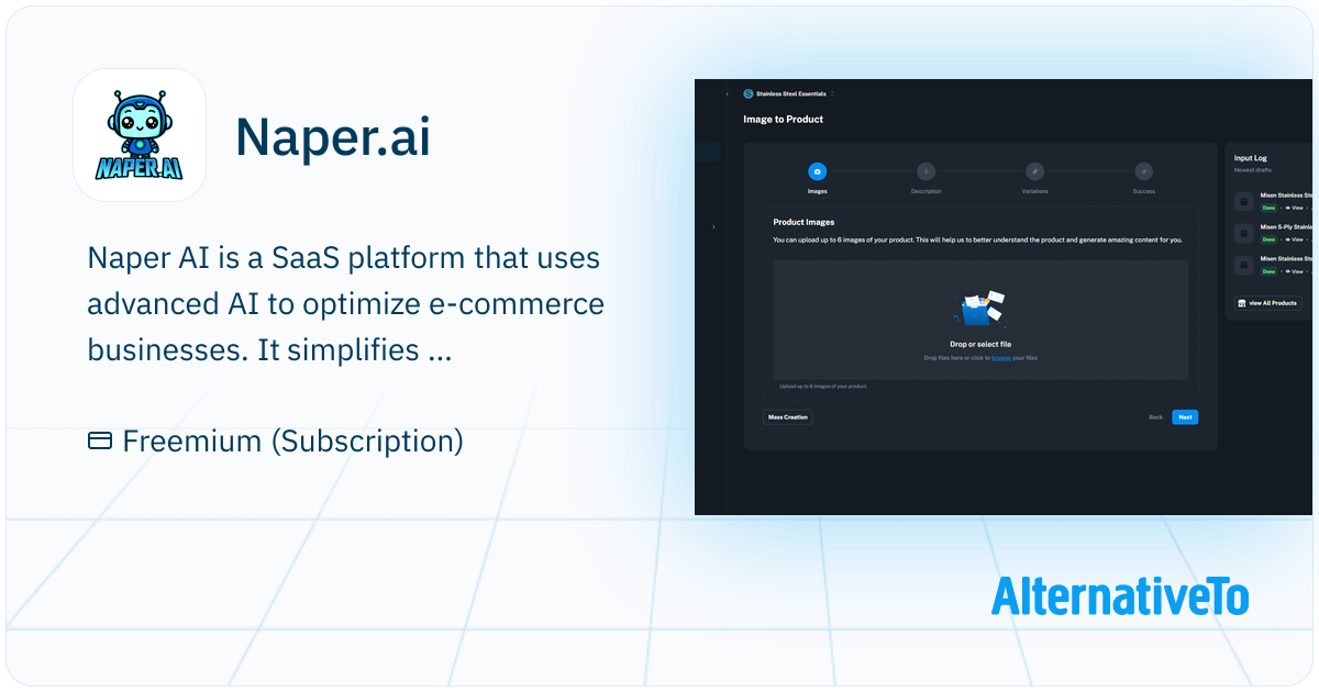 Naper.ai: Optimize e-commerce with AI and automated SEO | AlternativeTo