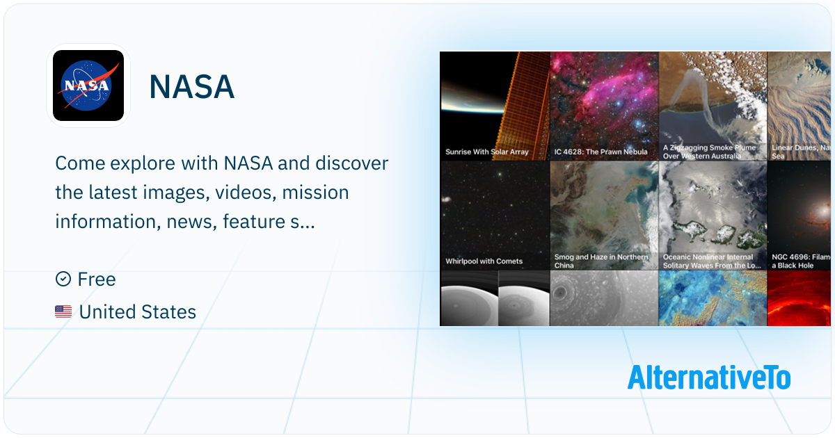 NASA: Come explore with NASA and discover the latest | AlternativeTo