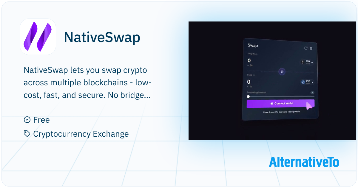 NativeSwap: Direct cross-chain crypto swaps, no bridges, non-custodial ...