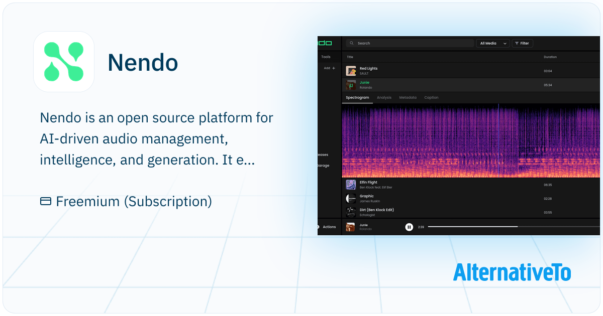 Nendo: The professional AI Audio Platform that unleashes the power of ...