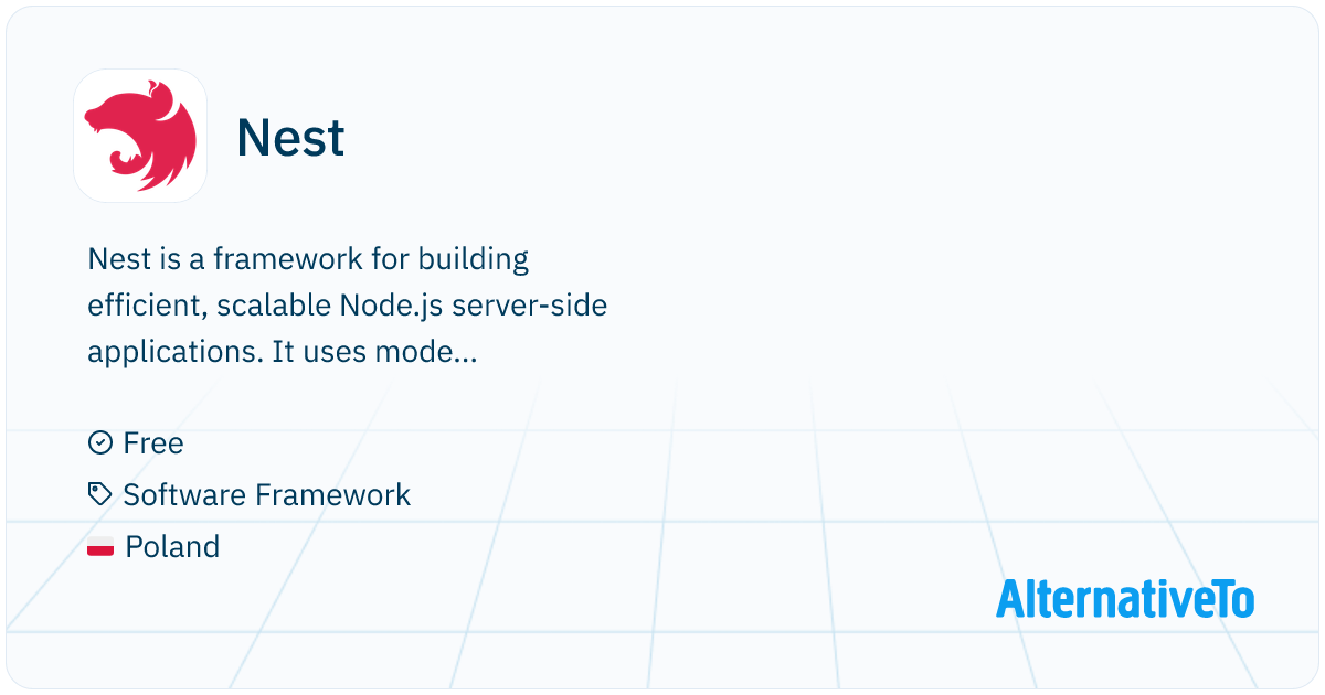 Nest: A progressive Node.js framework for building efficient and ...