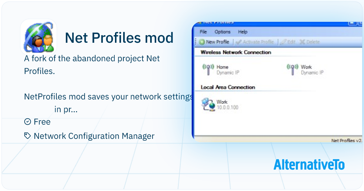 Net Profiles mod: Saves your network settings in profiles and allows to ...