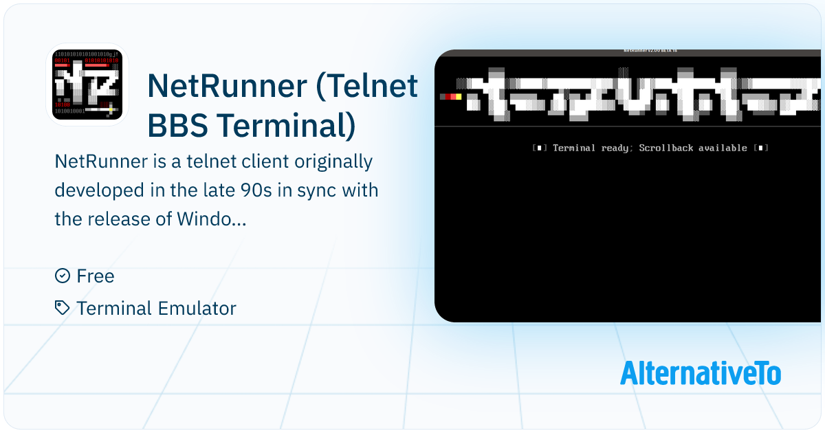 NetRunner (Telnet BBS Terminal): NetRunner is a console telnet client ...