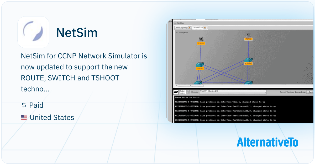 NetSim: For CCNP Network Simulator is now updated | AlternativeTo