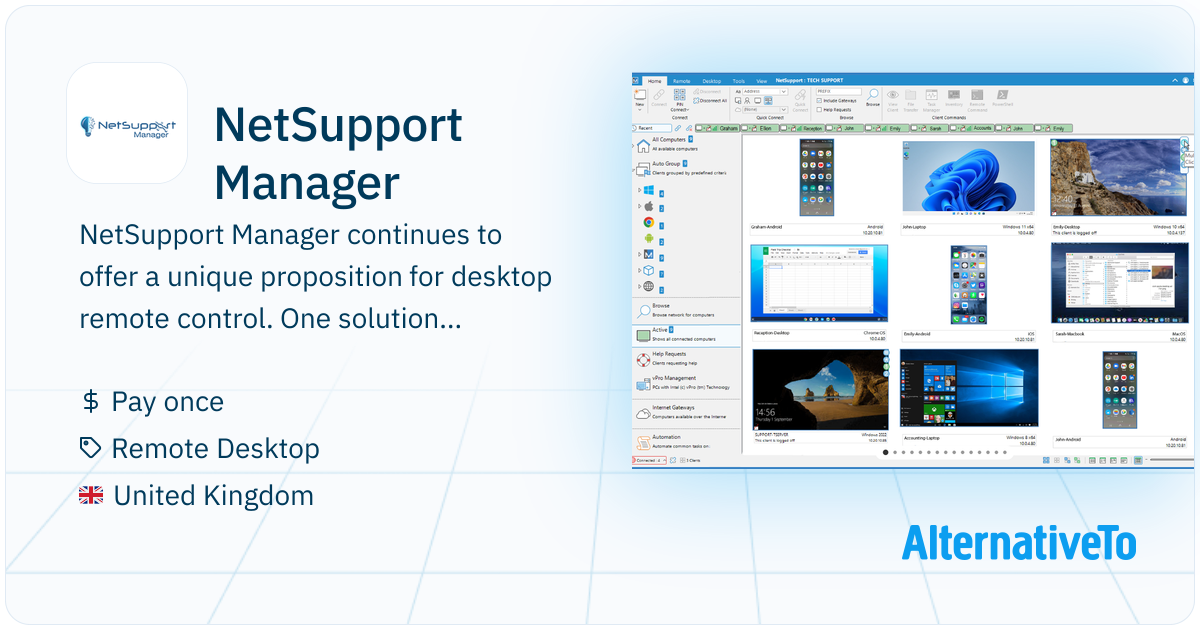 NetSupport Manager: Offers a high speed, multi-platform PC remote ...