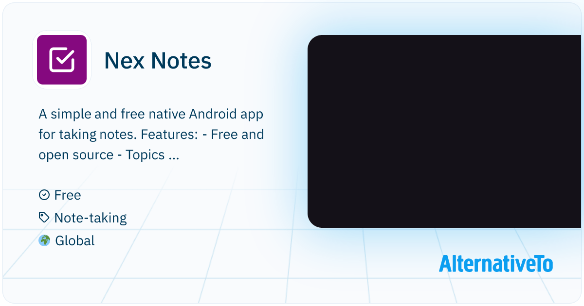 Nex Notes: A simple and free native Android app for taking | AlternativeTo