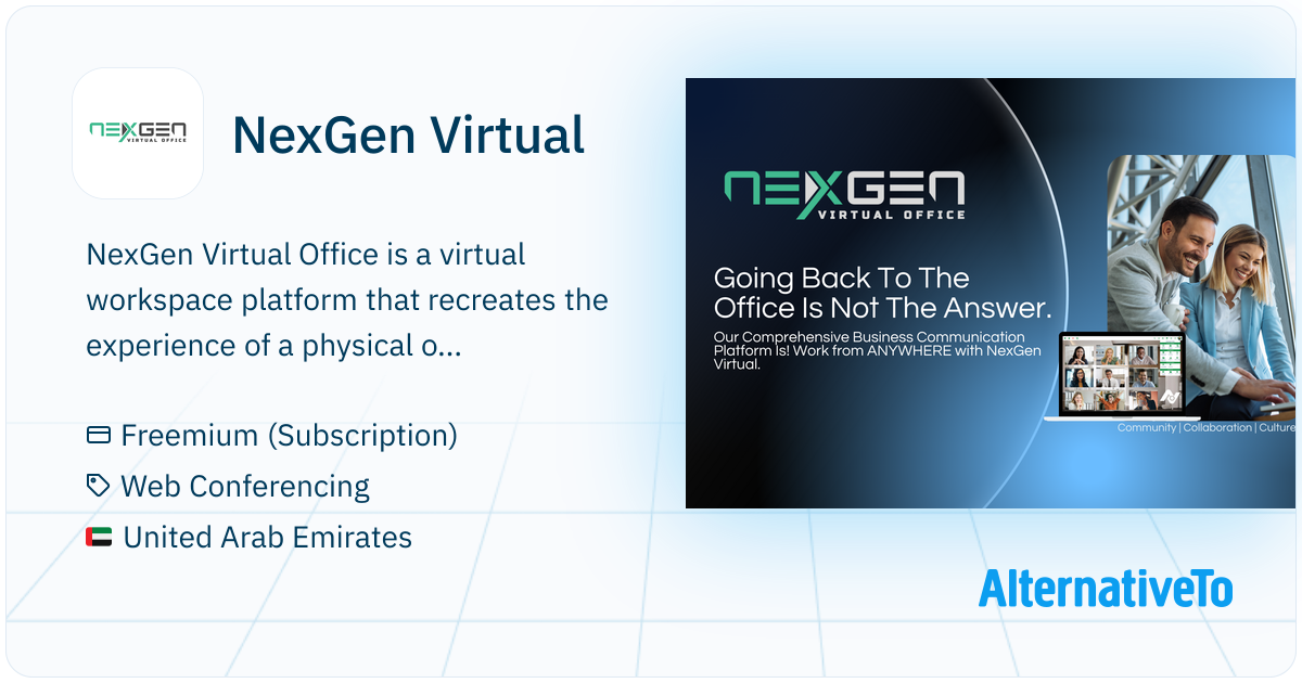 NexGen Virtual: Custom virtual office for real-time team collaboration ...