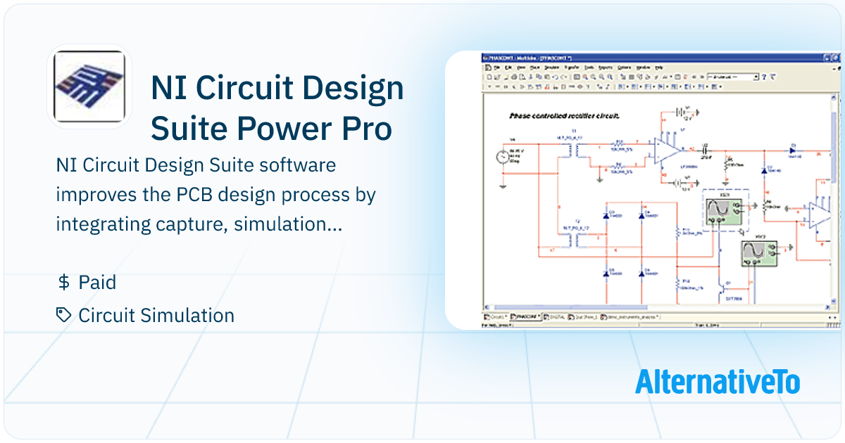 NI Circuit Design Suite Power Pro: NI Circuit Design Suite software ...