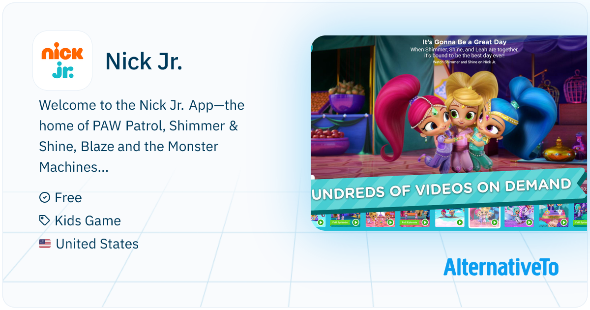 Nick Jr.: Provides educational and entertaining programming to ...