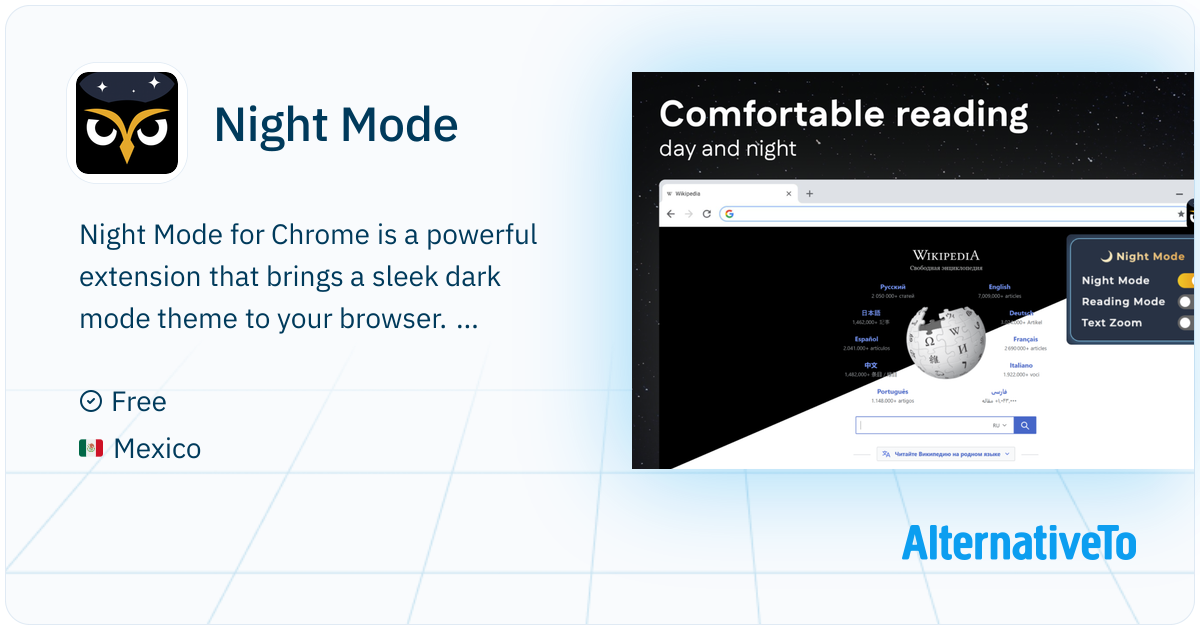 Night Mode: Night mode for Chrome: dark theme, yellow filter & text ...