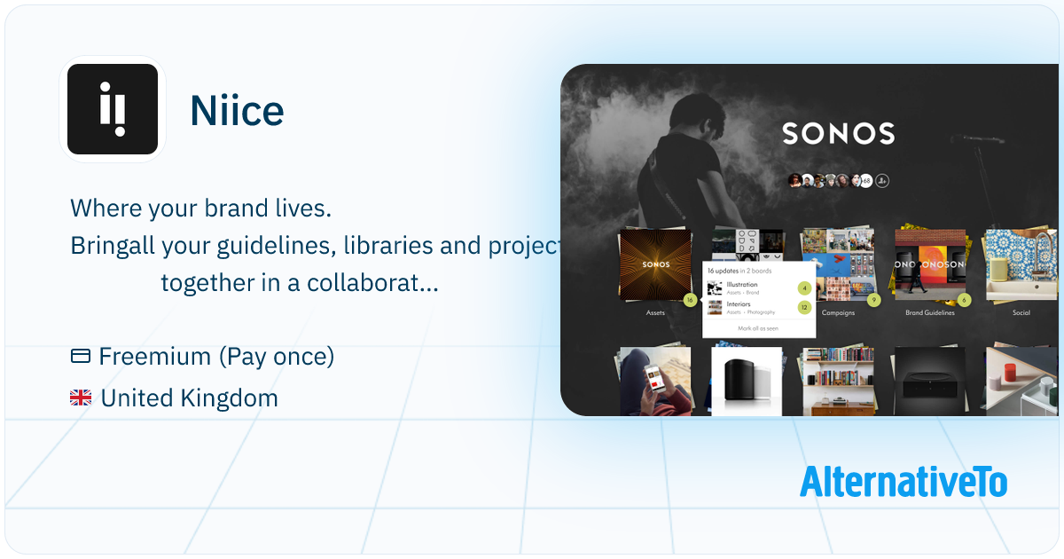 Niice: A brand asset manager for in-house creative teams | AlternativeTo