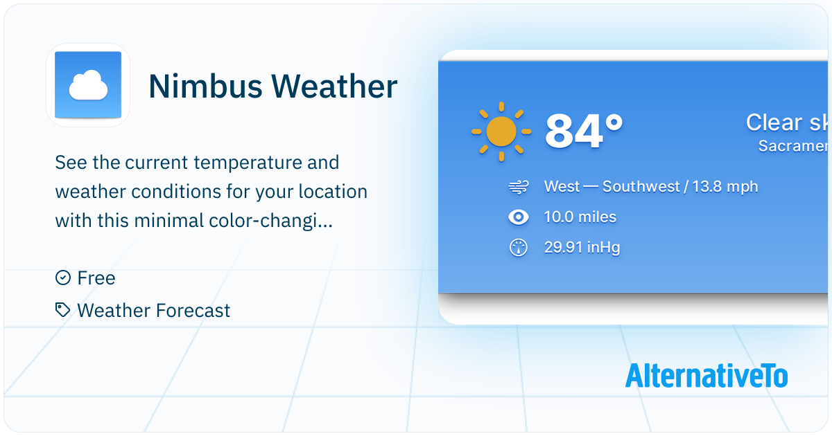 Nimbus Weather: See the current temperature and weather conditions for ...
