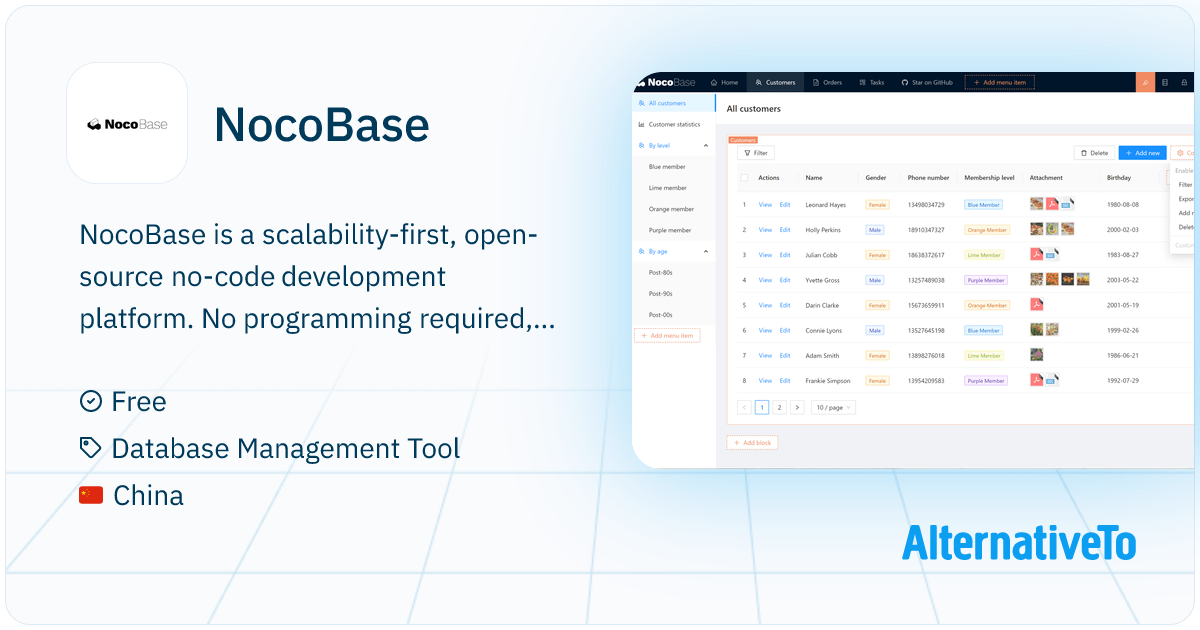 NocoBase: Scalability-first, open-source no-code/low-code platform to ...
