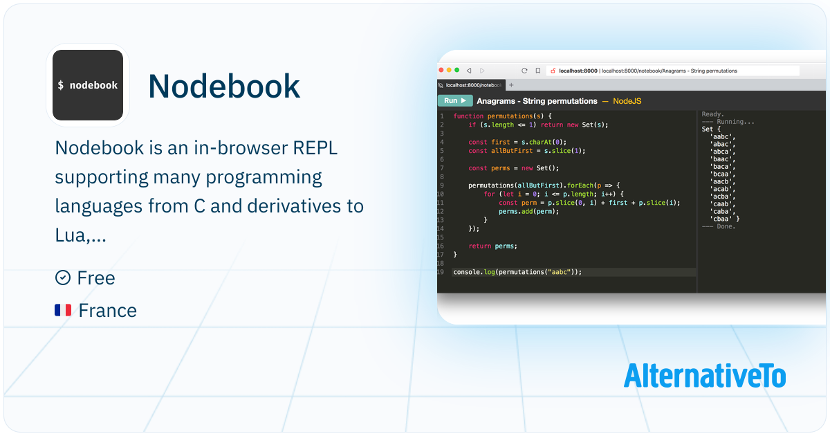Nodebook: Browser-based REPL notebook supporting many programming ...