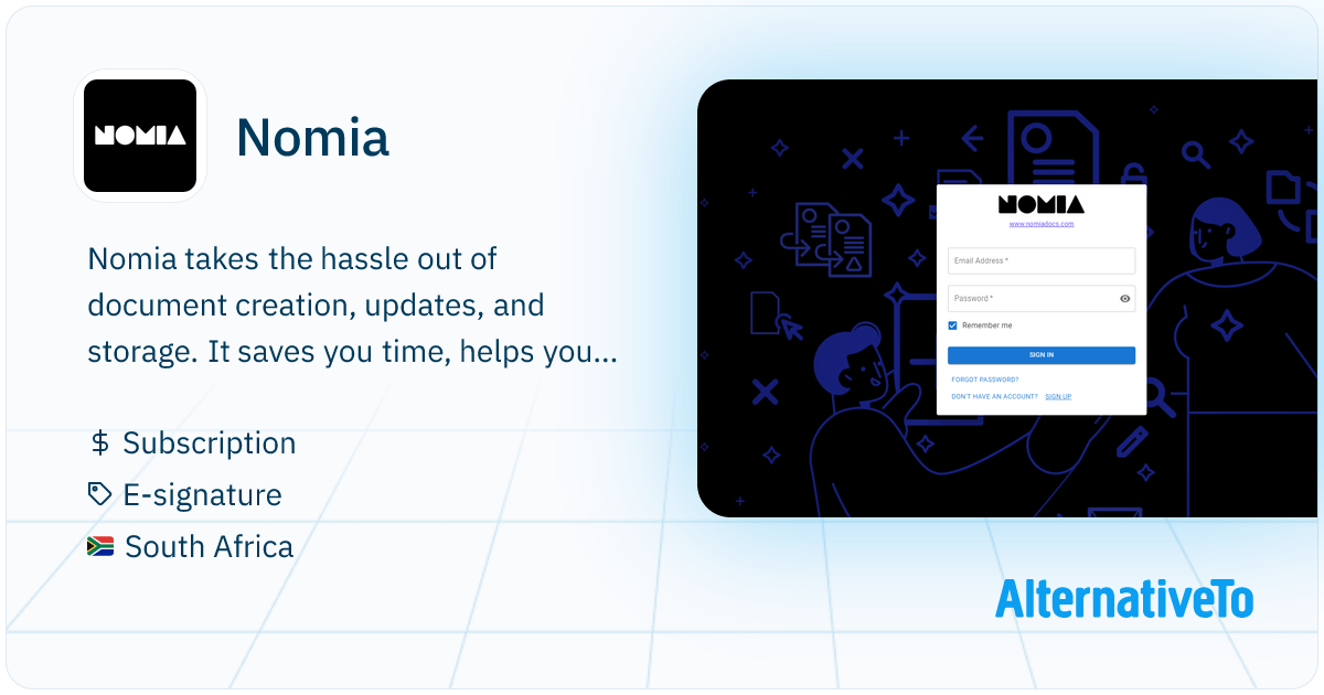 Nomia: A document creator and document content manager for individuals ...