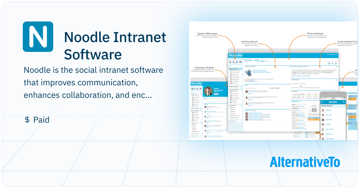 Noodle Intranet Software: Enterprise social intranet software to ...