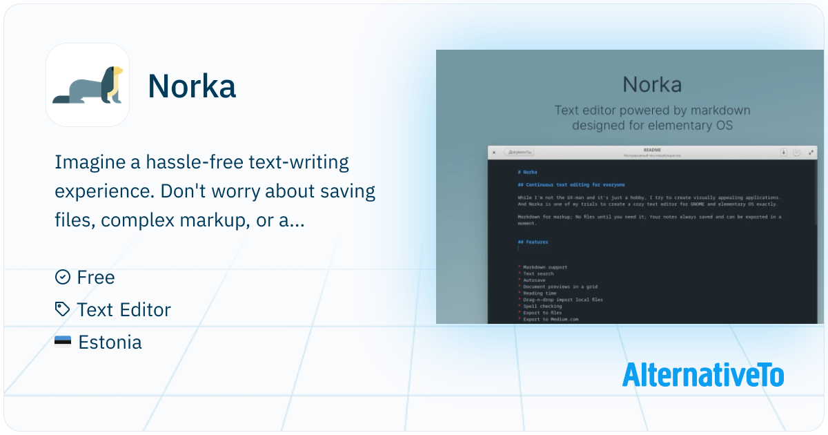 Norka: Surprisingly handy notes editor for elementary OS | AlternativeTo