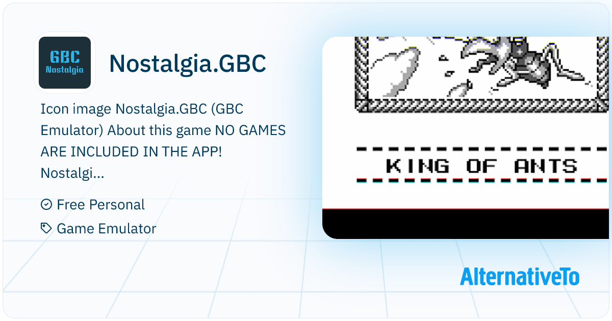 Nostalgia.GBC: GBC Emulator | AlternativeTo