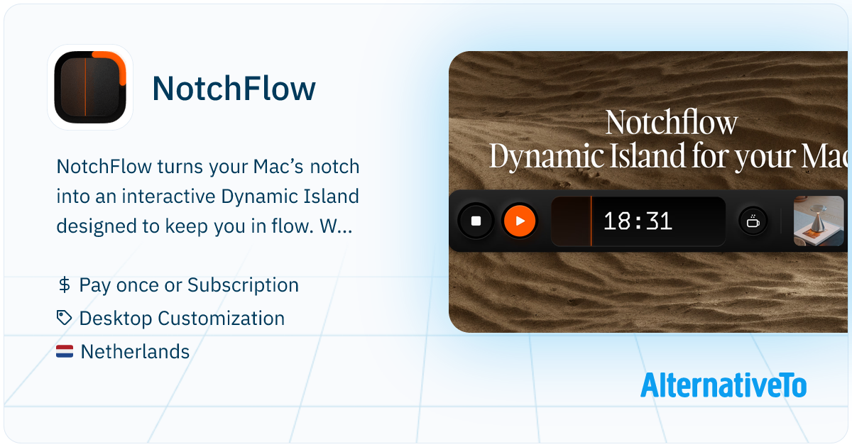 NotchFlow: Turns your Mac’s notch into an interactive Dynamic Island ...