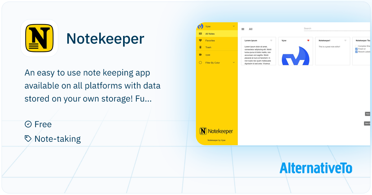 Notekeeper: An easy to use note keeping app available on all ...