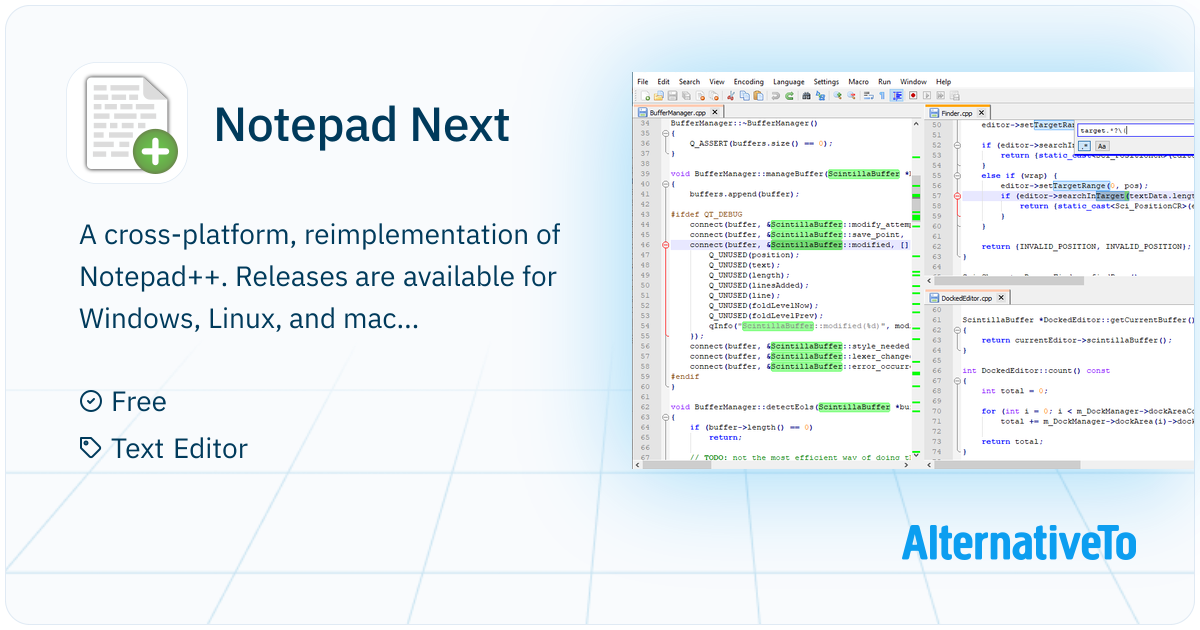 Notepad Next: A cross-platform, reimplementation of Notepad++ ...
