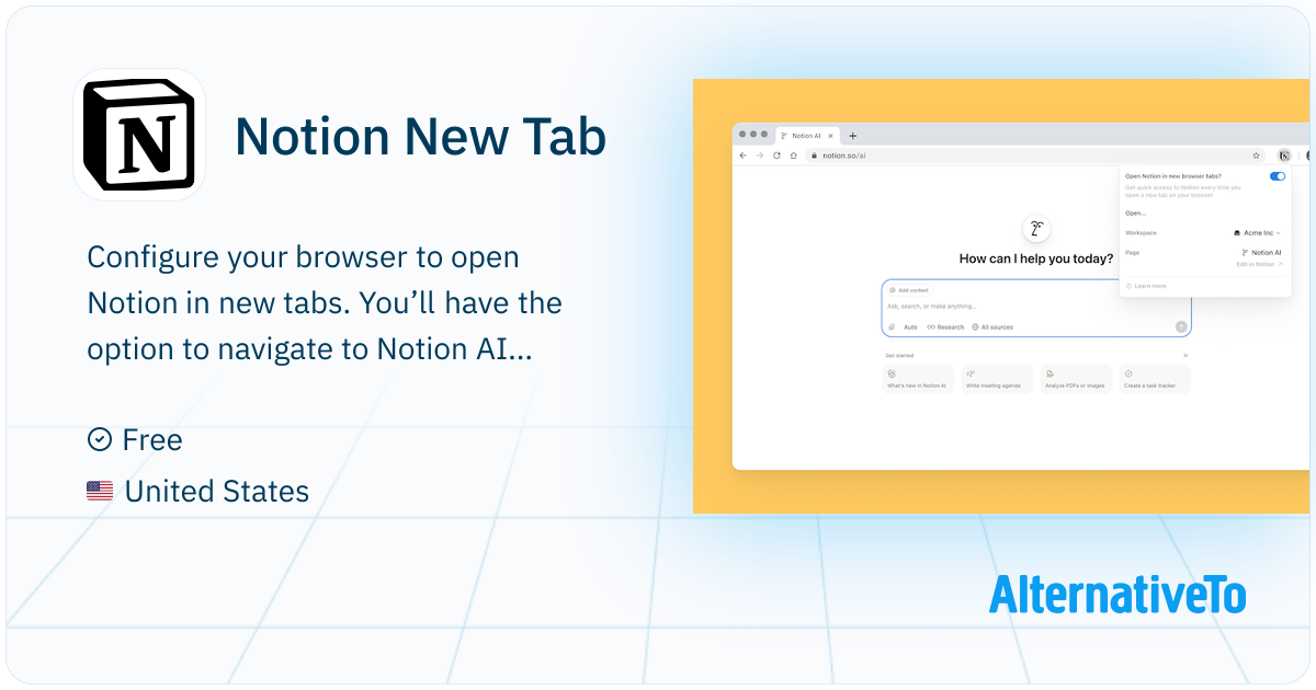 Notion New Tab: Configure your browser to open Notion in new tabs ...