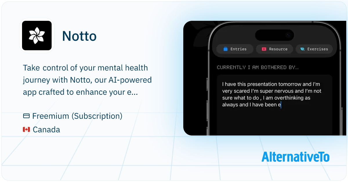 Notto: Discover calm, get unstuck, fix your attention span, make better ...