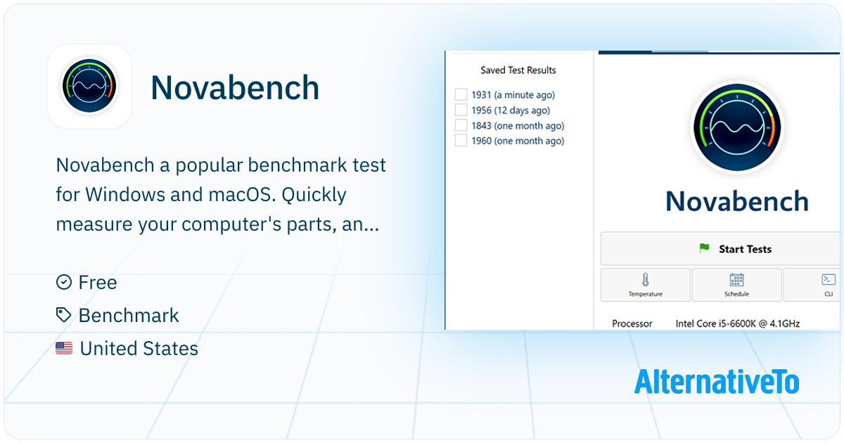 Novabench: Quickly test and compare your computer's performance ...