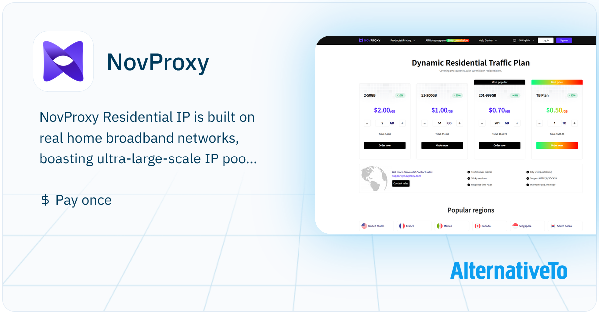 NovProxy: Provides high-quality residential proxy services, support ...
