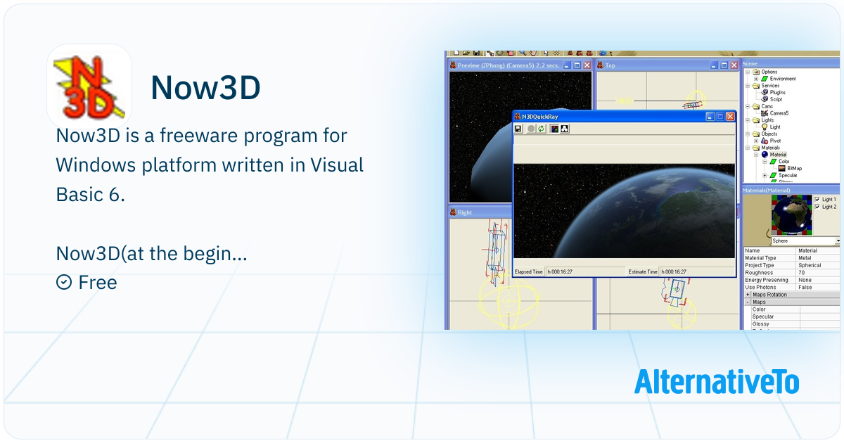 Now3D: Freeware program for Windows platform | AlternativeTo